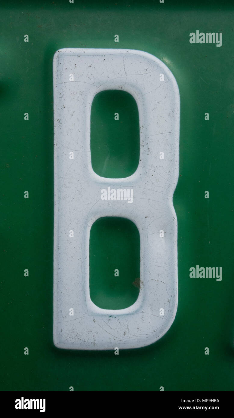 Written Wording in Distressed State Typography Found Letter B Stock ...