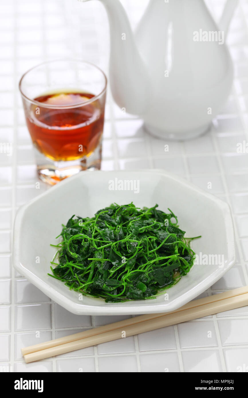 chinese white wine stir fried with toothed bur clover, shanghai cuisine ...
