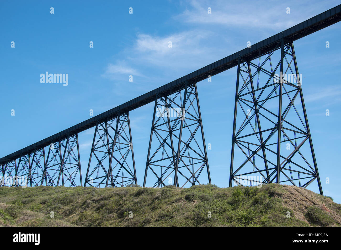 The Lethbridge Viaduct, commonly known as the High Level Bridge, was ...