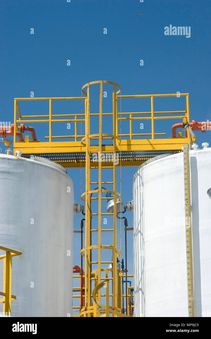 Chemical Industry, Storage Tank In Industrial Plant Stock Photo - Alamy