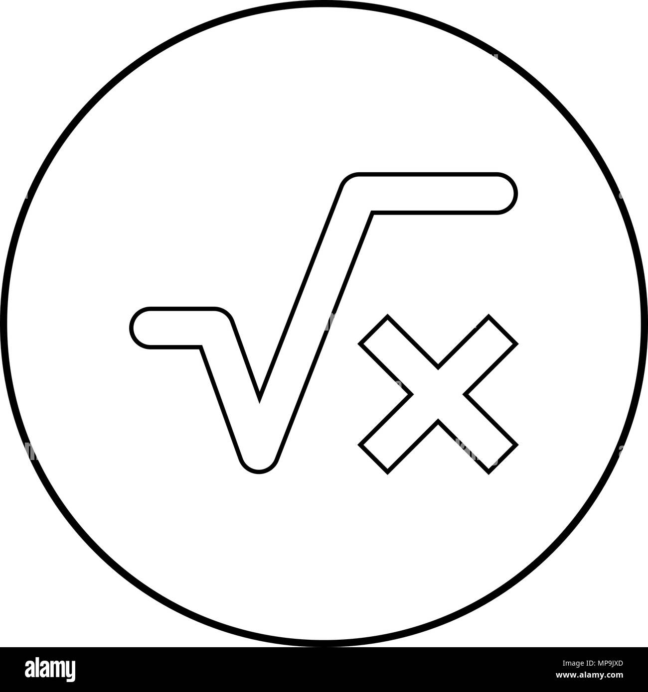 Math root Stock Vector Images - Alamy