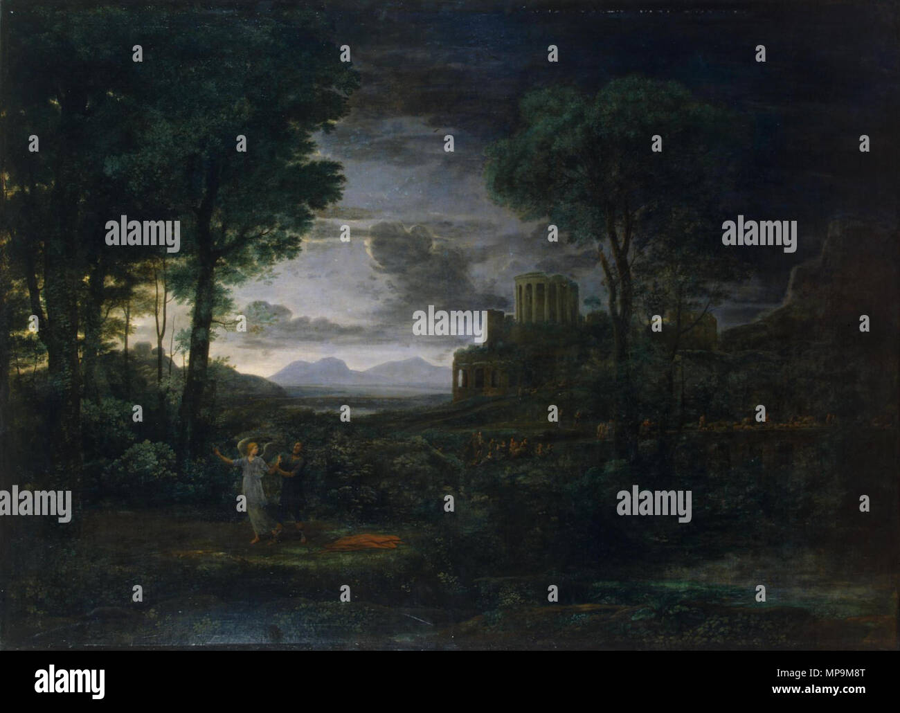 Landscape with Jacob Wrestling with the Angel (Night) 1672. 820 Claude ...