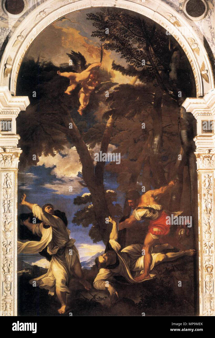 English: Death of St Peter Martyr 1691. 821 Johann Carl Loth - Death of ...