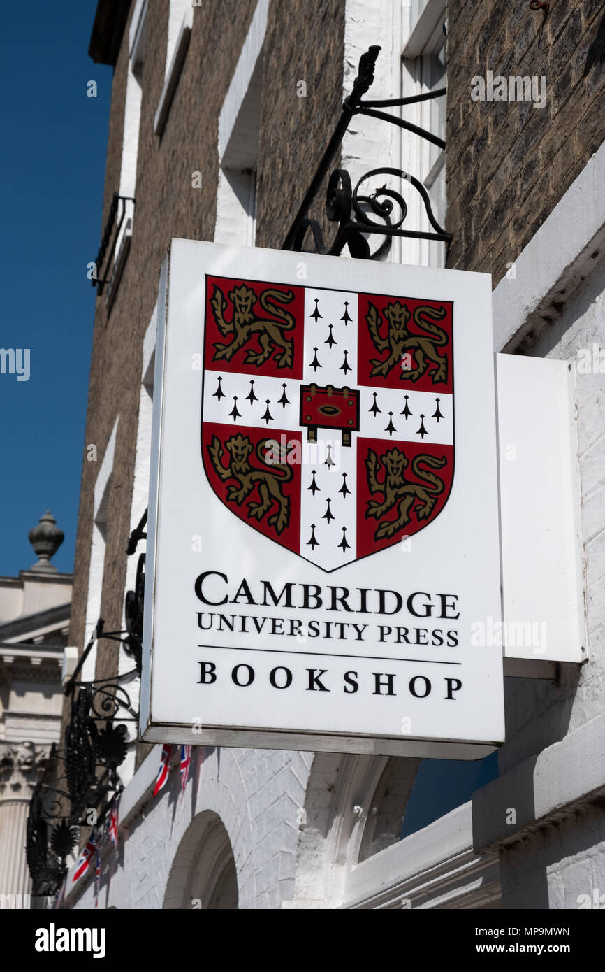 Cambridge bookshop sign hi-res stock photography and images - Alamy