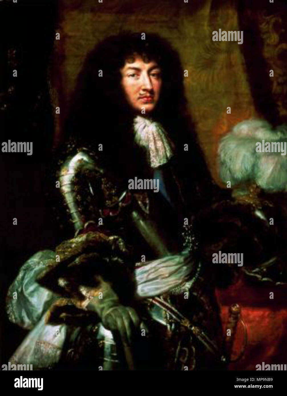 . Portrait of Louis XIV of France . 1670. 824 Louis XIV (Lefebvre Stock Photo - Alamy