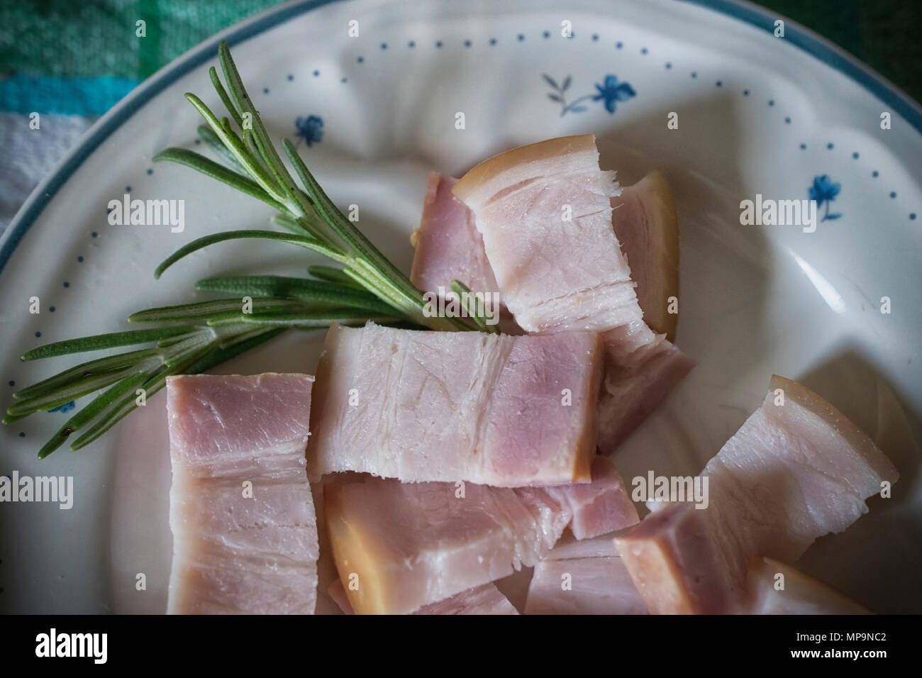 Sliced bacon plate hi-res stock photography and images - Alamy