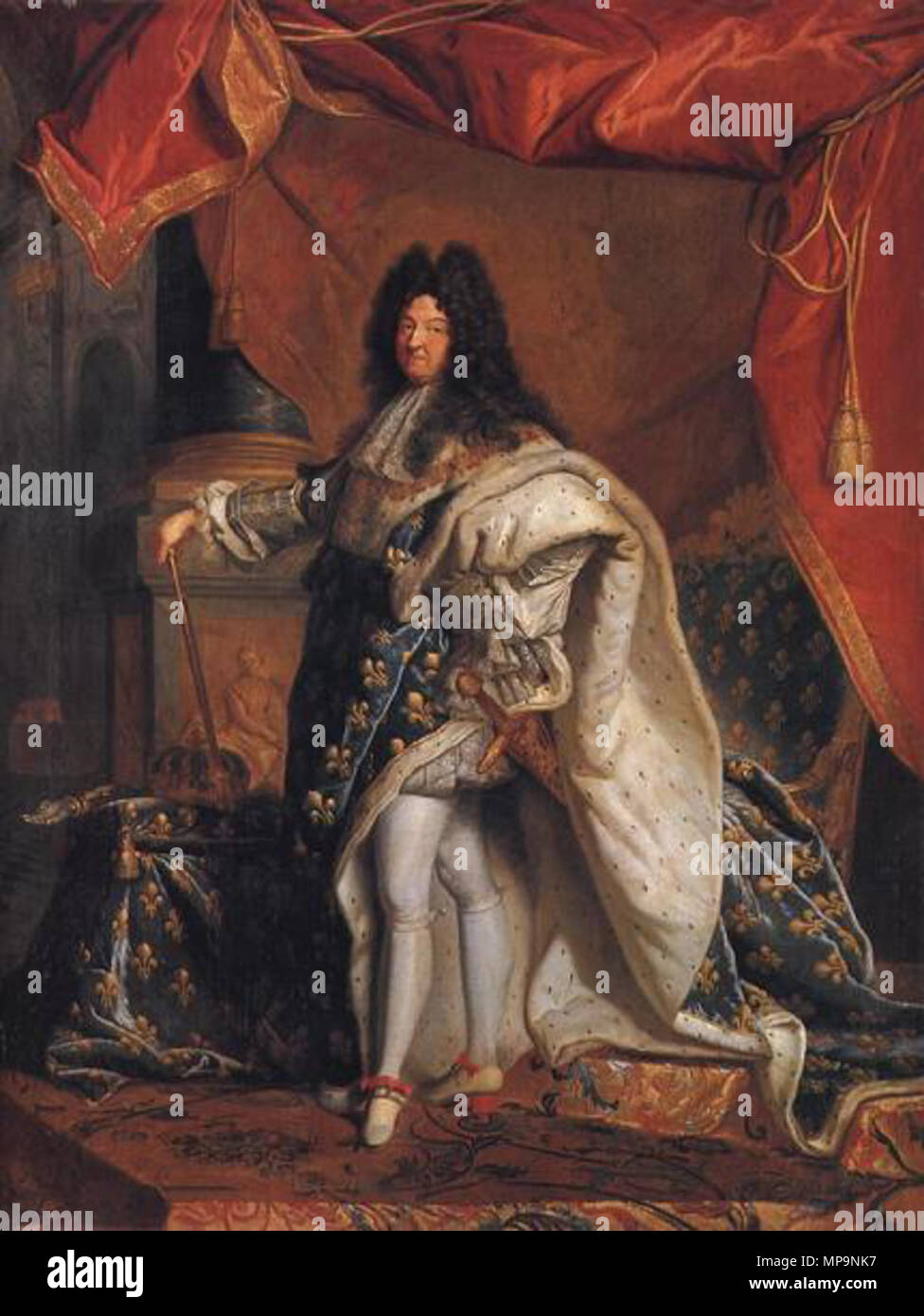 Portrait of Louis XIV. Louis XIV de France . 1701. 825 Louis14 Stock ...