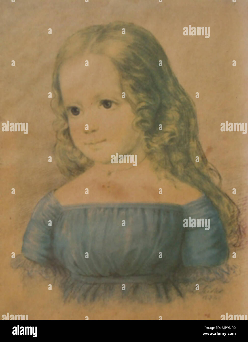 Alma von Goethe 1832. 826 Louise Seidler - Alma von Goethe 1832 Stock ...