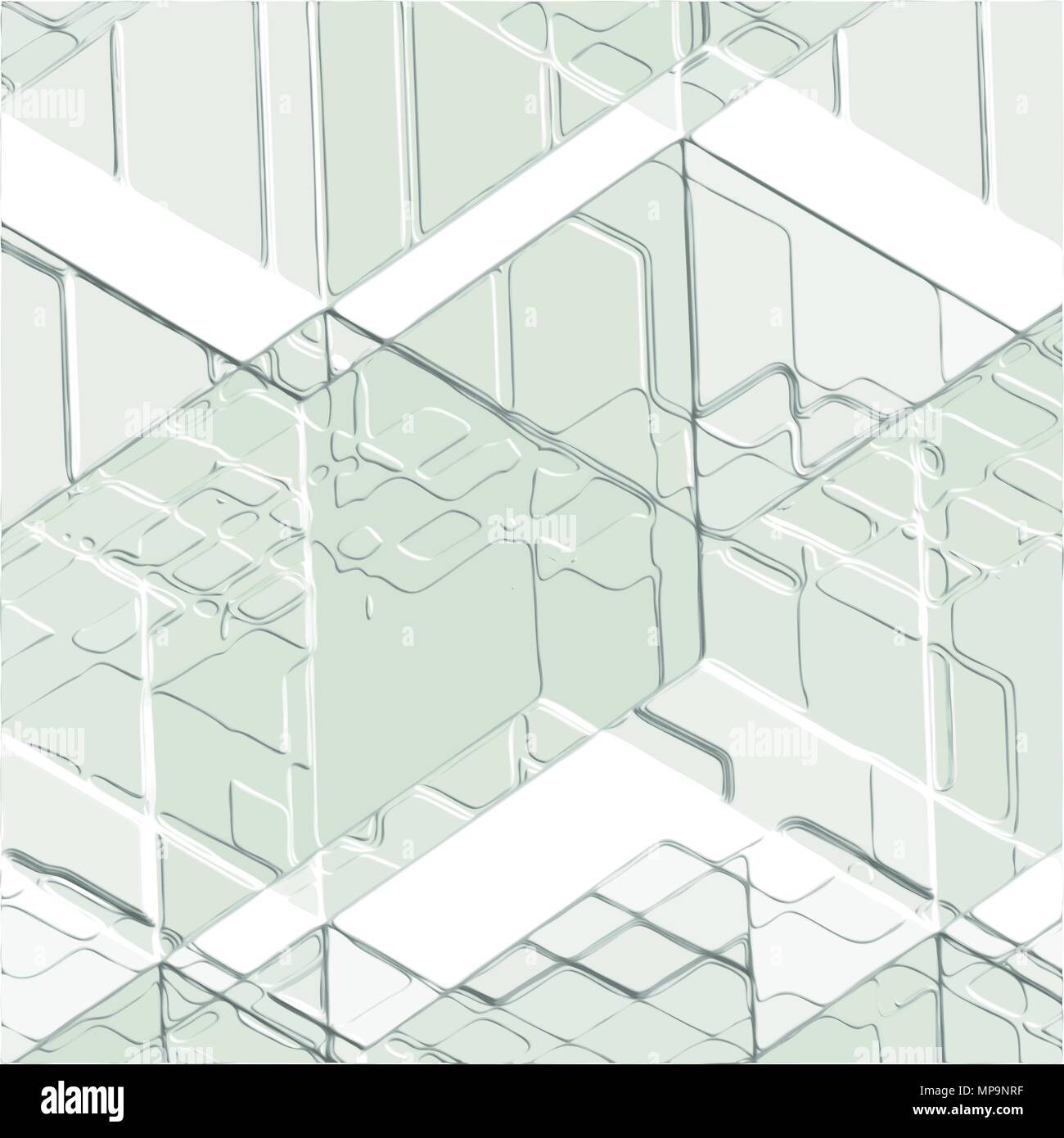 green retro 3D checkered background pattern, vector illustration Stock ...