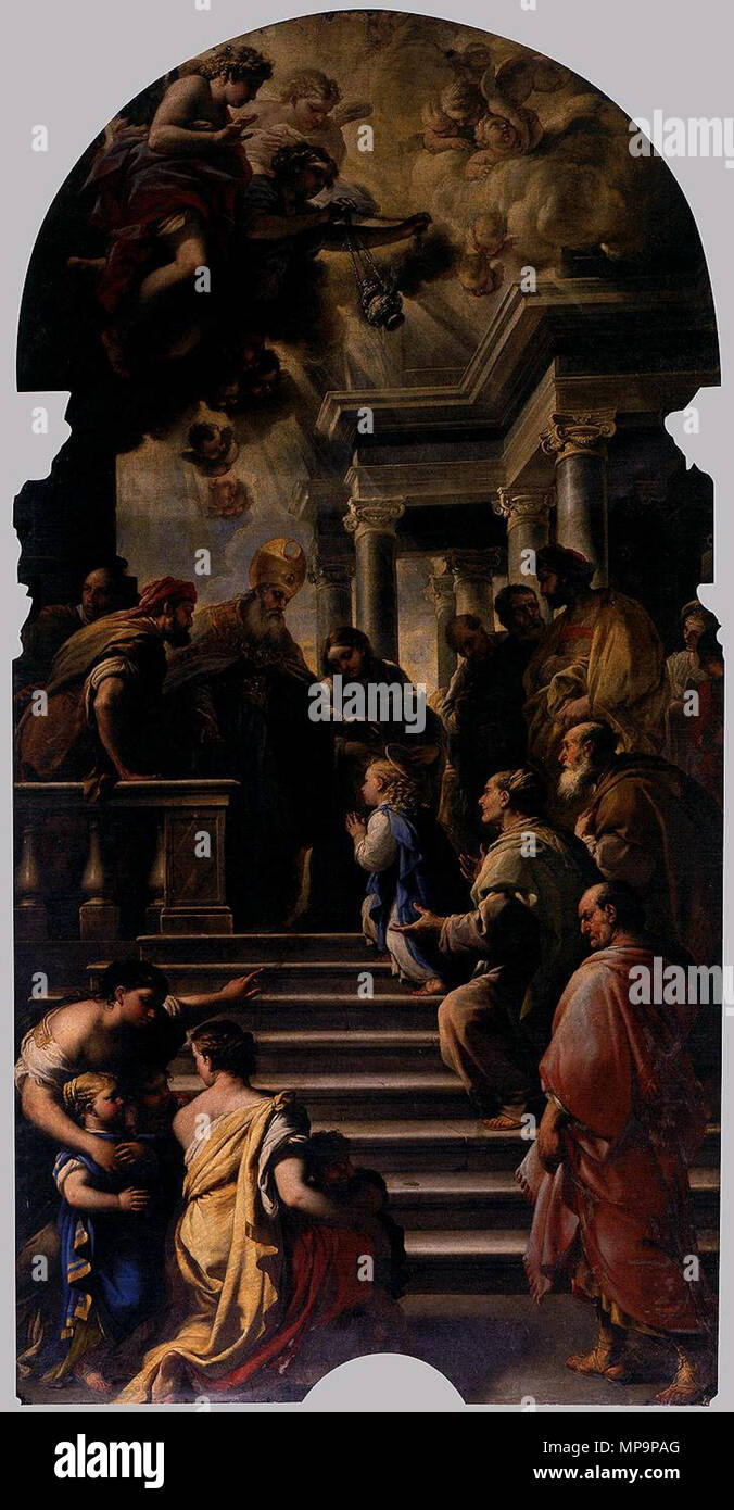 The Presentation of the Virgin Mary in the Temple of Jerusalem between ...