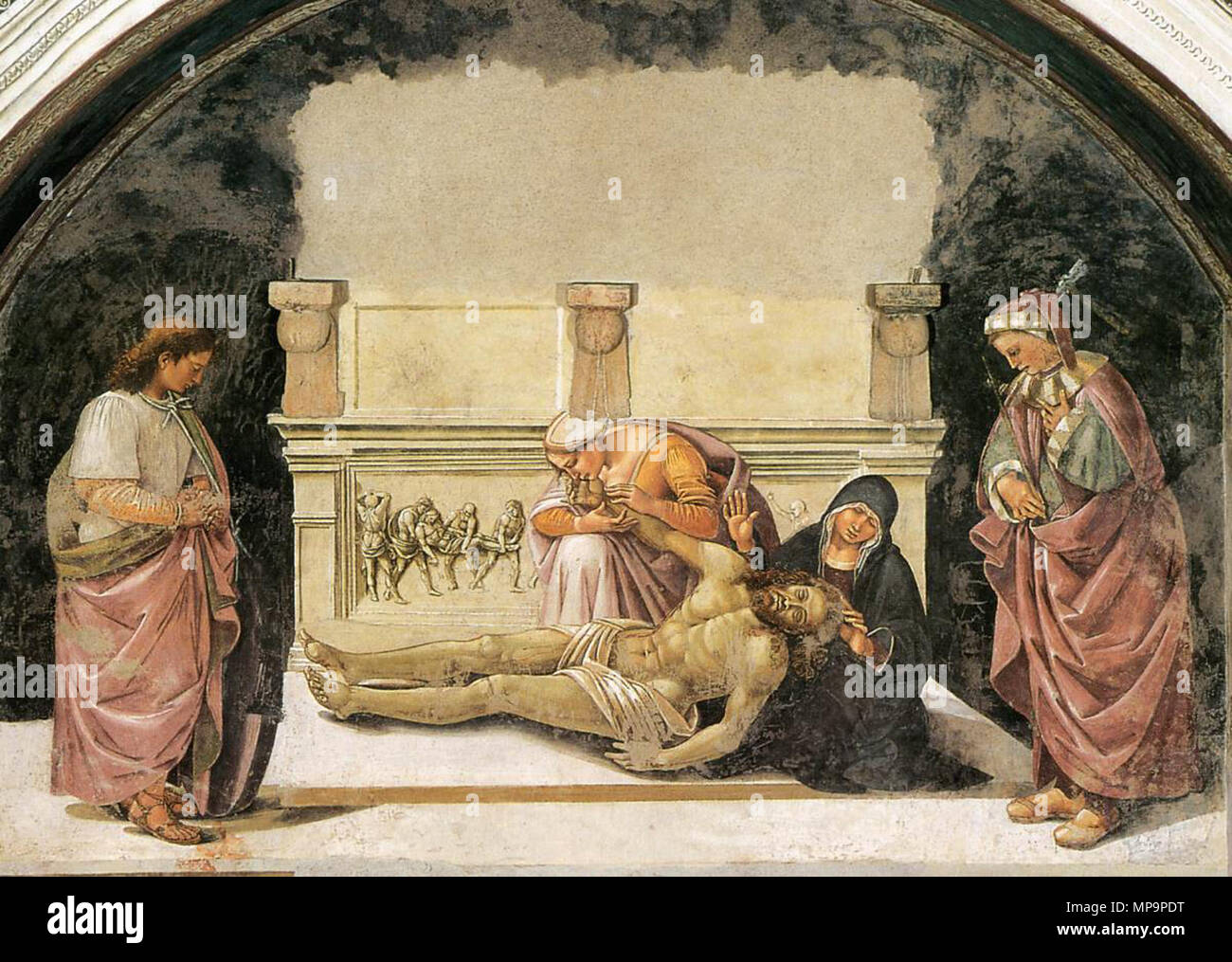 Lamentation over the Dead Christ with Sts Faustinus and Parentius ...