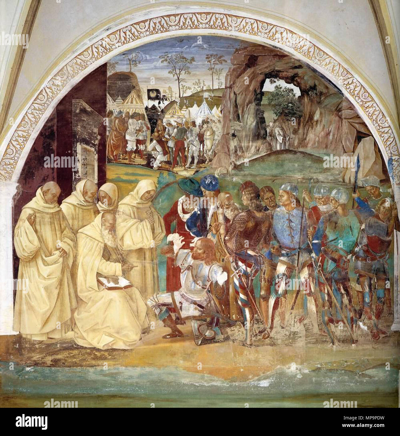 Life st benedict scene benedict hi-res stock photography and images - Alamy