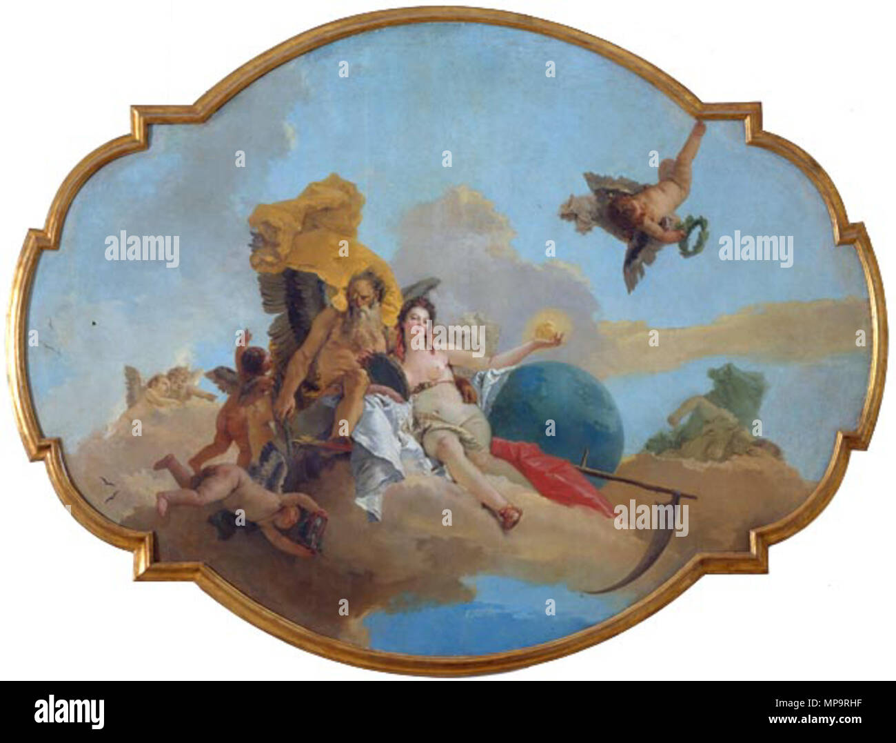 1193 Tiepolo - Verità svelata dal Tempo Pal Chiericati - Vicenza Stock ...