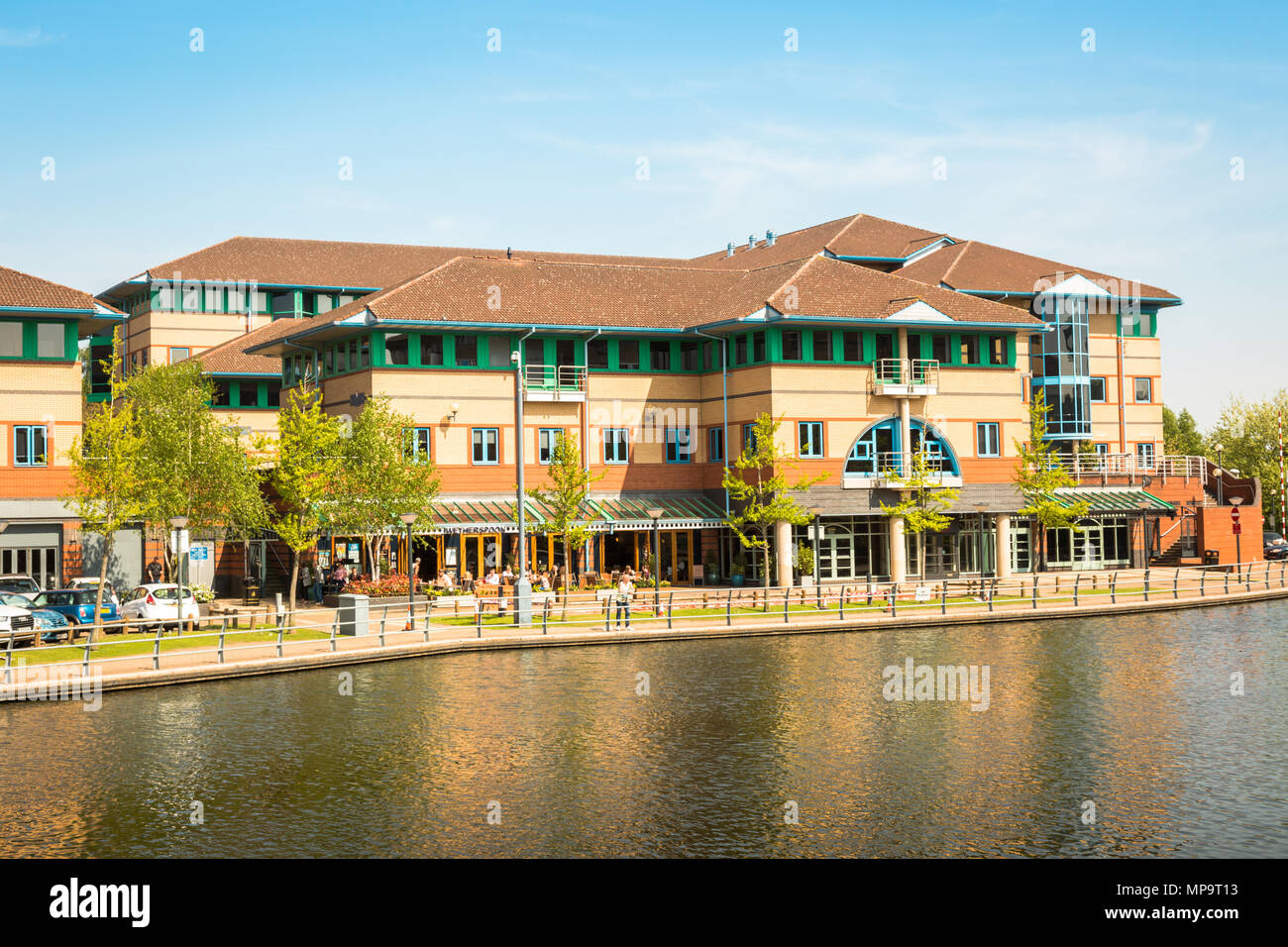 Office buildings on The Waterfront at Brierley Hill, West Midlands UK ...