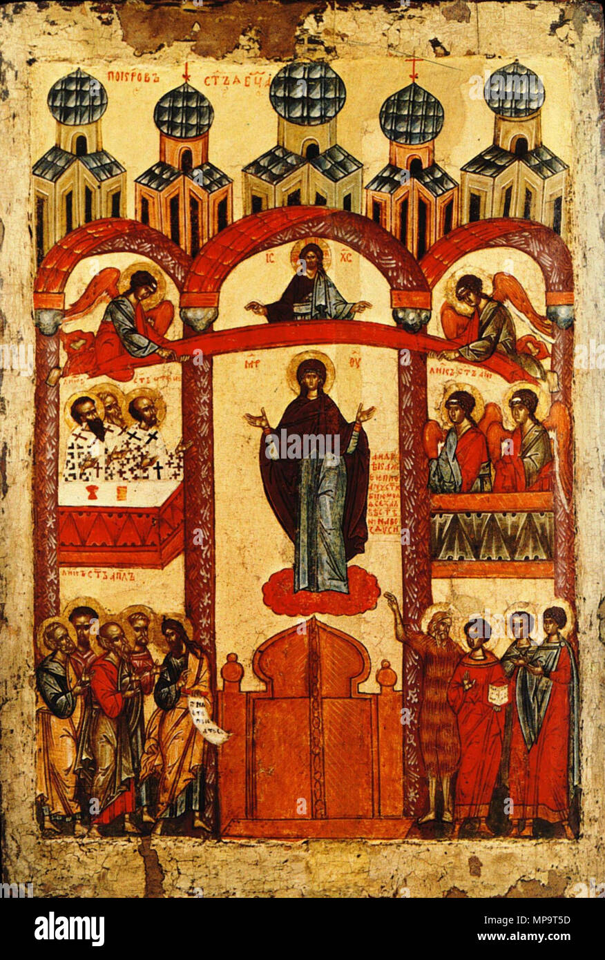 Protection mother of god icon hi-res stock photography and images - Alamy