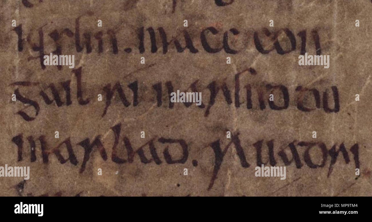 . English: An excerpt from folio 30r of Bodleian Library MS Rawlinson B 503 (the Annals of ...