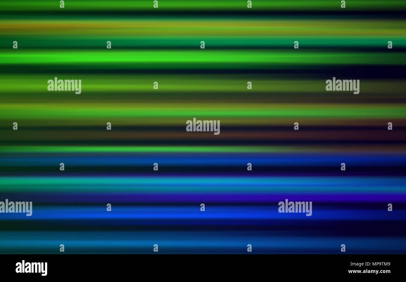 Abstract green line light effect.Motion line of light on black Stock ...