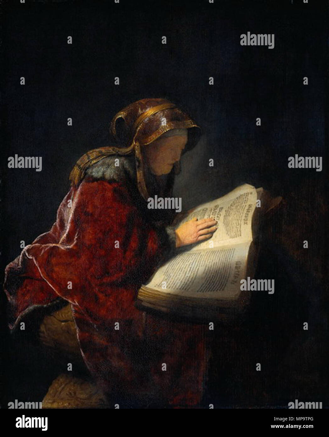 An Old Woman Reading, Probably the Prophetess Hannah 1631. 1051 ...