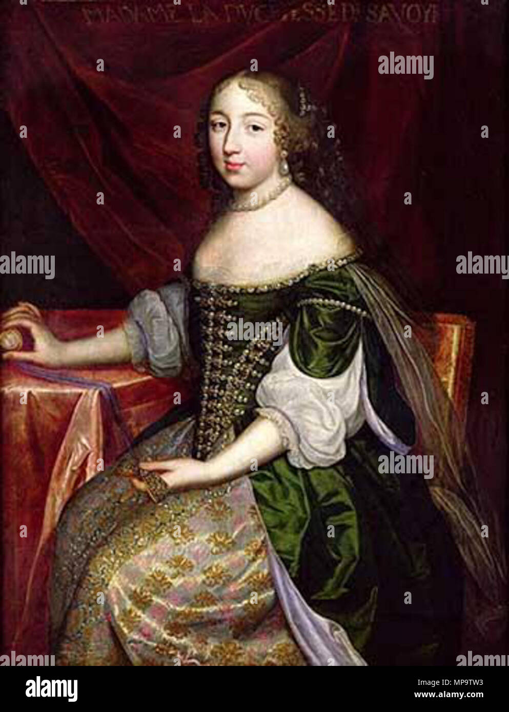 . English: Françoise Madeleine d'Orléans, Duchess of Savoy . 17th ...