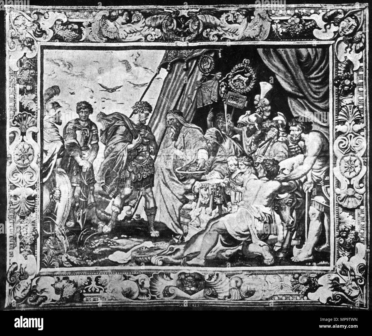 Painting religious vision Black and White Stock Photos & Images - Alamy