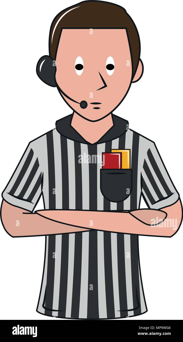 Soccer referee cartoon Stock Vector Images - Alamy