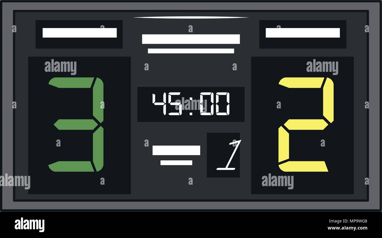 Soccer scoring board Stock Vector Image & Art - Alamy