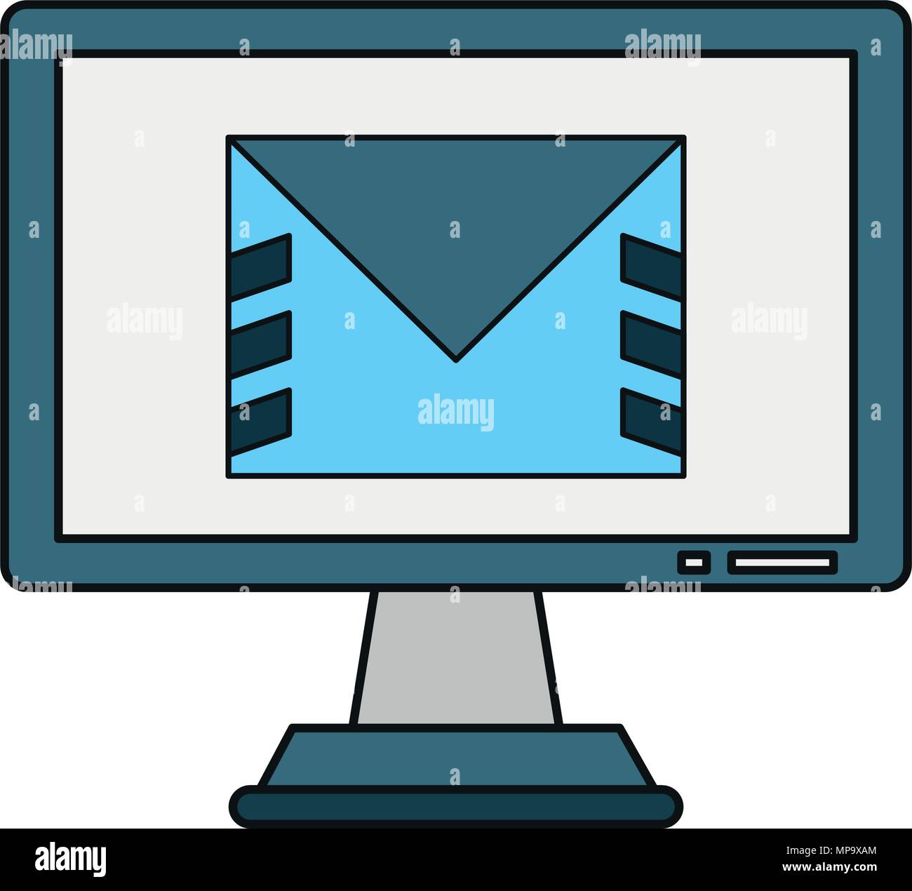 Sending email from computer hi-res stock photography and images - Alamy