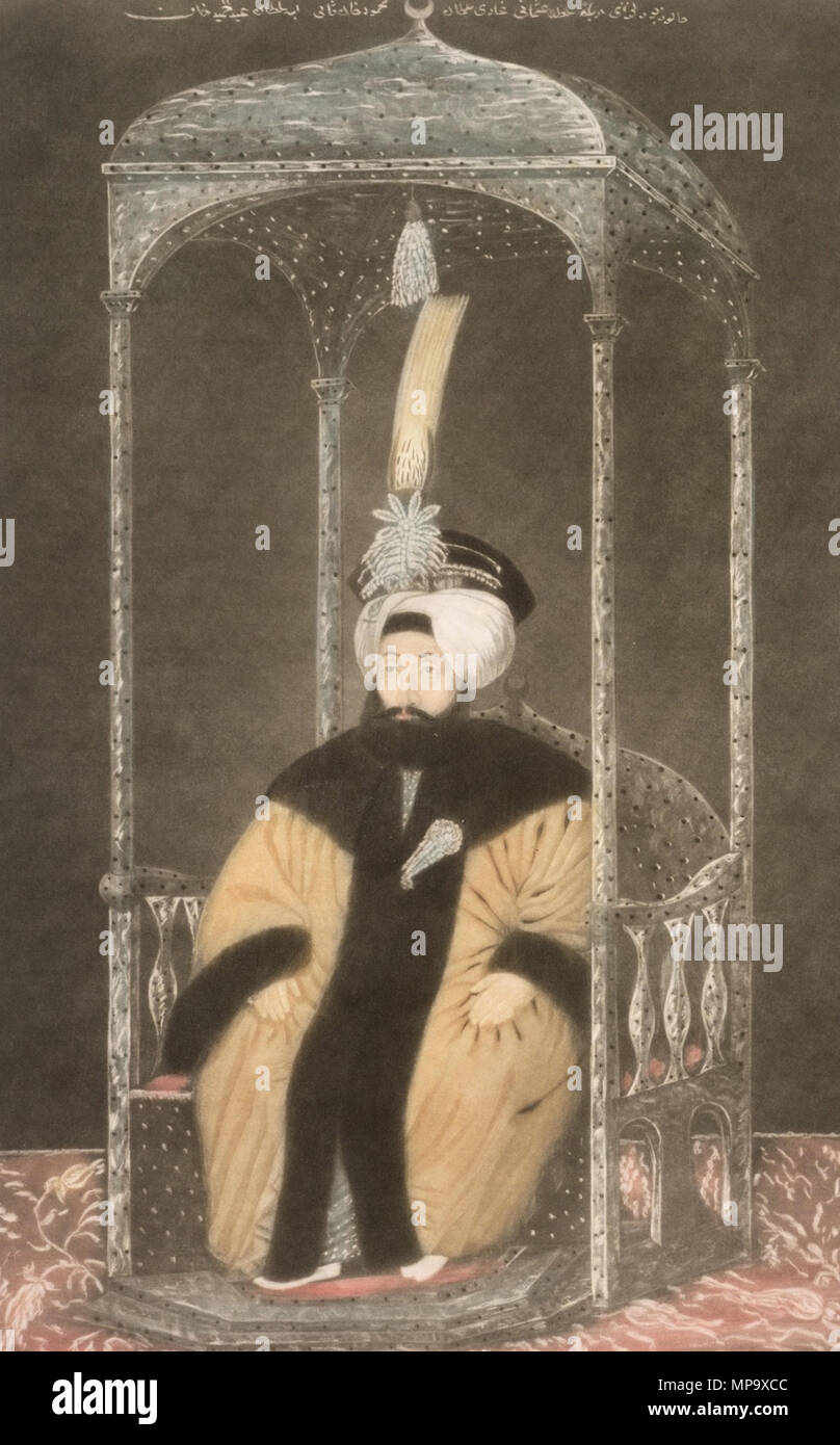 . English: Portrait of Mahmud II, Sultan of the Ottoman Empire (1808 ...