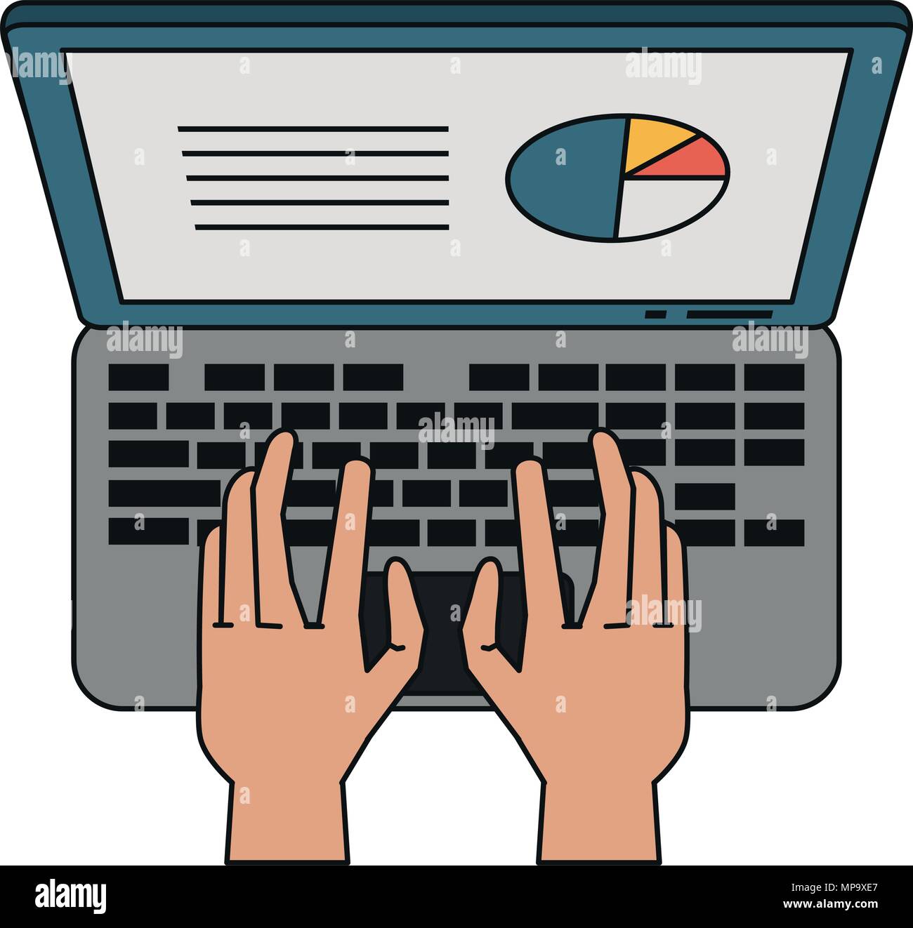 Statistics on computer screen Stock Vector Image & Art - Alamy