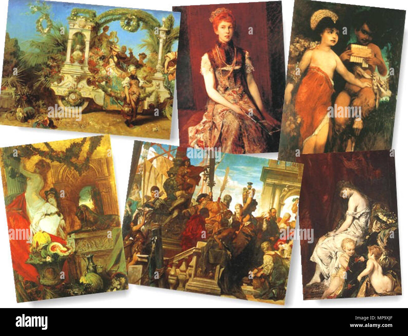 Some paintings by Hans Makart (detail of) —. 846 Makart, Hans ...