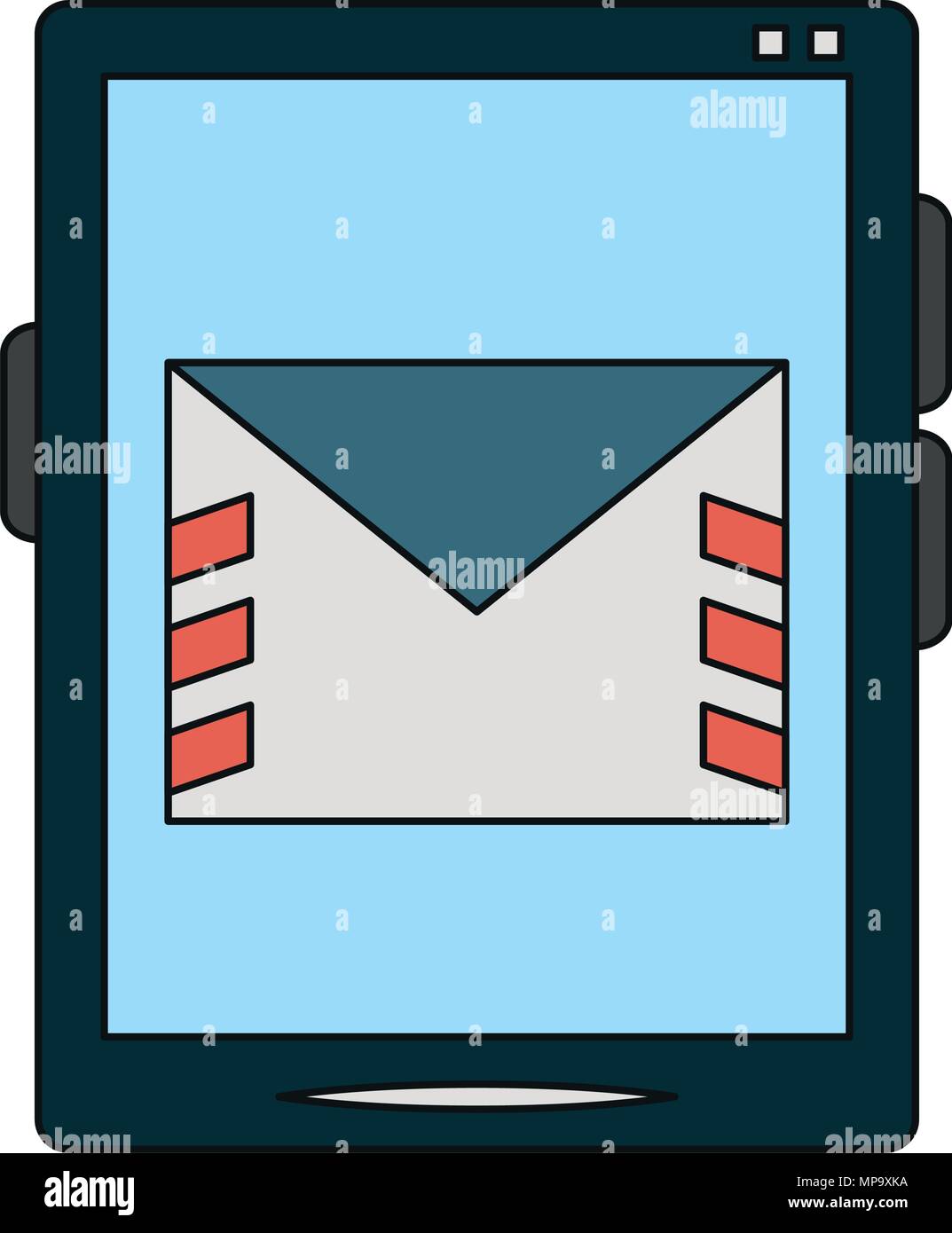 Tablet and email Stock Vector Image & Art - Alamy