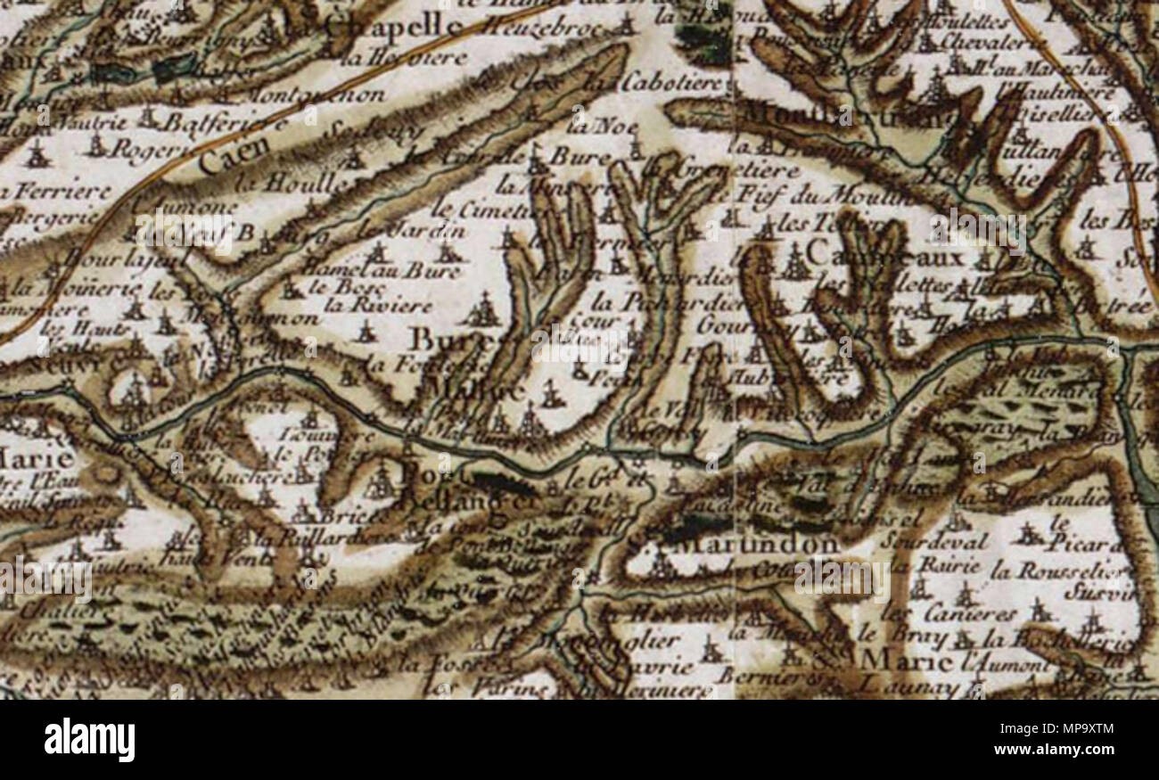 Cassini map france hi-res stock photography and images - Alamy