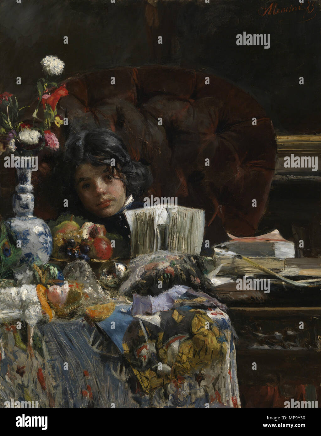 English: The Sulky Boy circa 1875. 848 Mancini, The Sulky Boy Stock ...