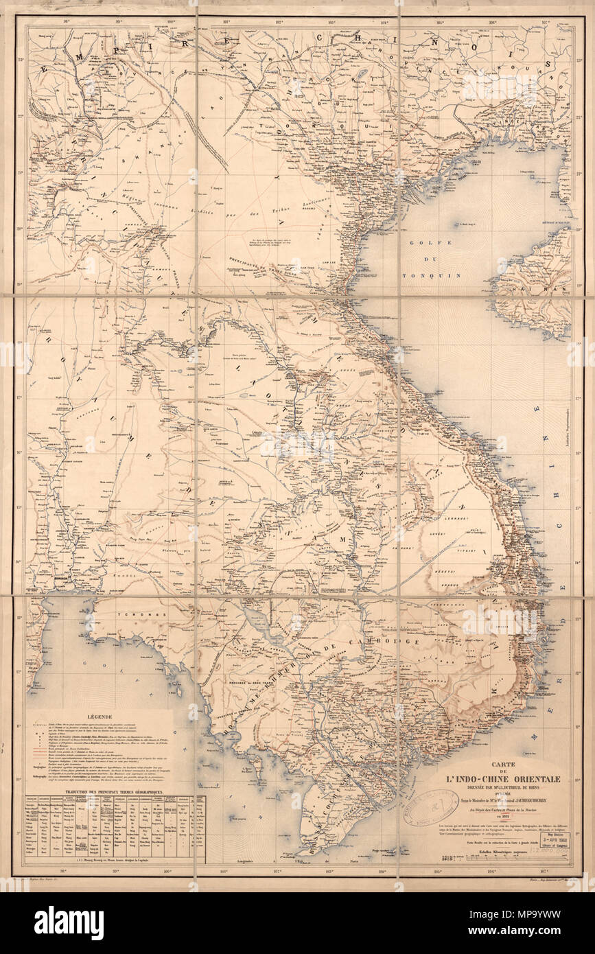 Mapa de indochina hi-res stock photography and images - Alamy
