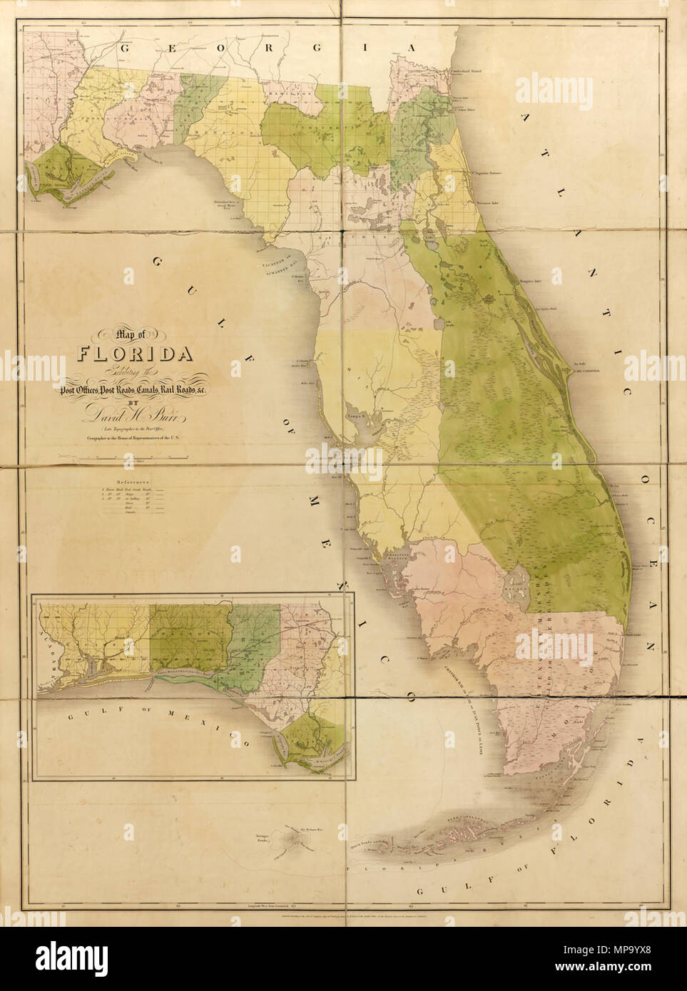 Русский: Карта Флориды Français : Carte de la Floride English: Map of ...