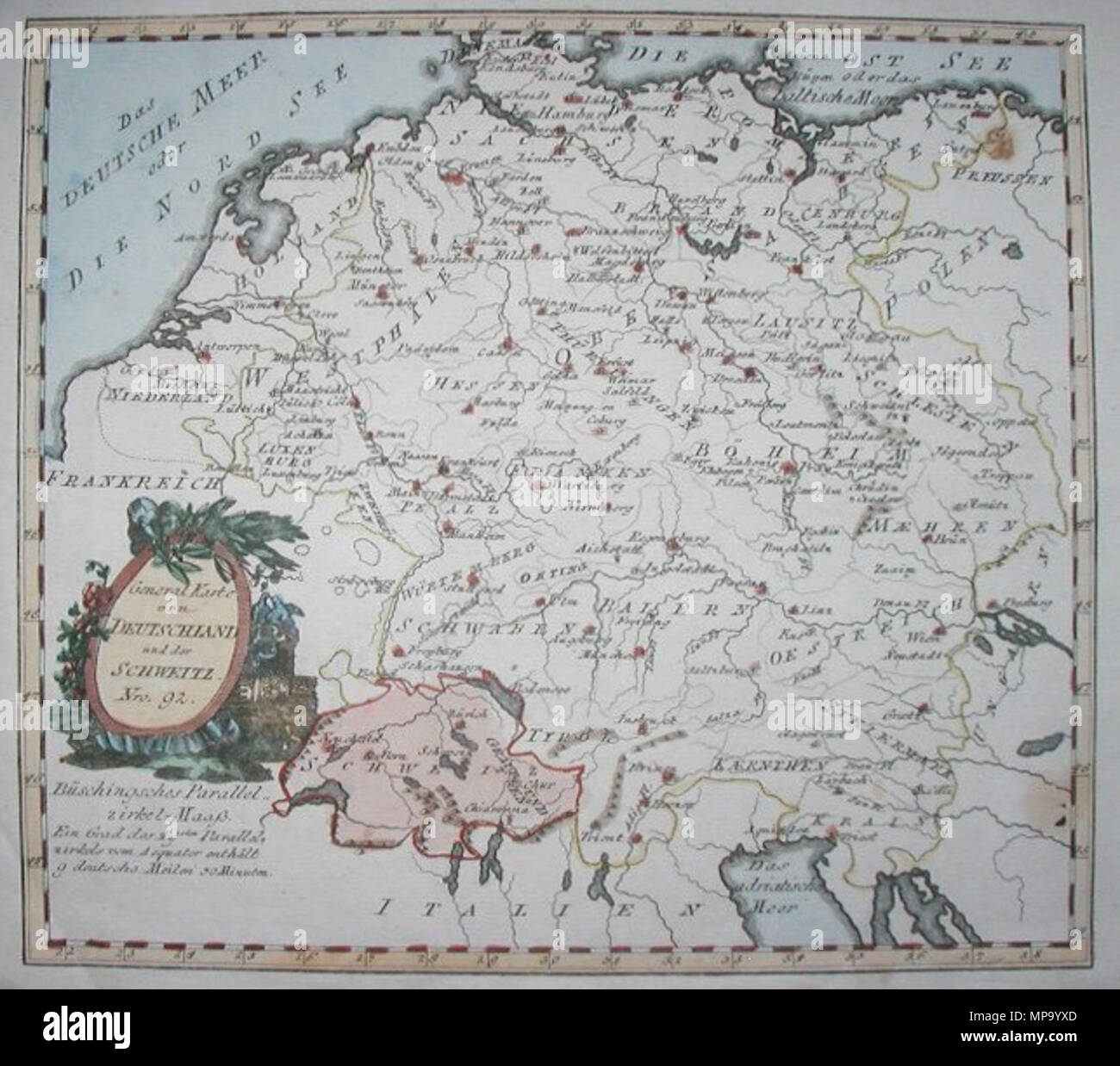 Karte von deutschland hi-res stock photography and images - Alamy