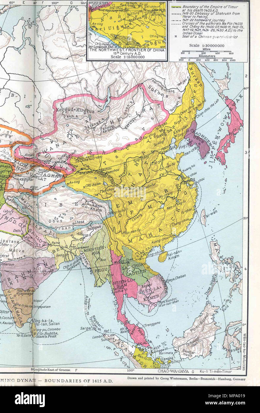 Chinese Empire Map Stock Photos & Chinese Empire Map Stock Images - Alamy