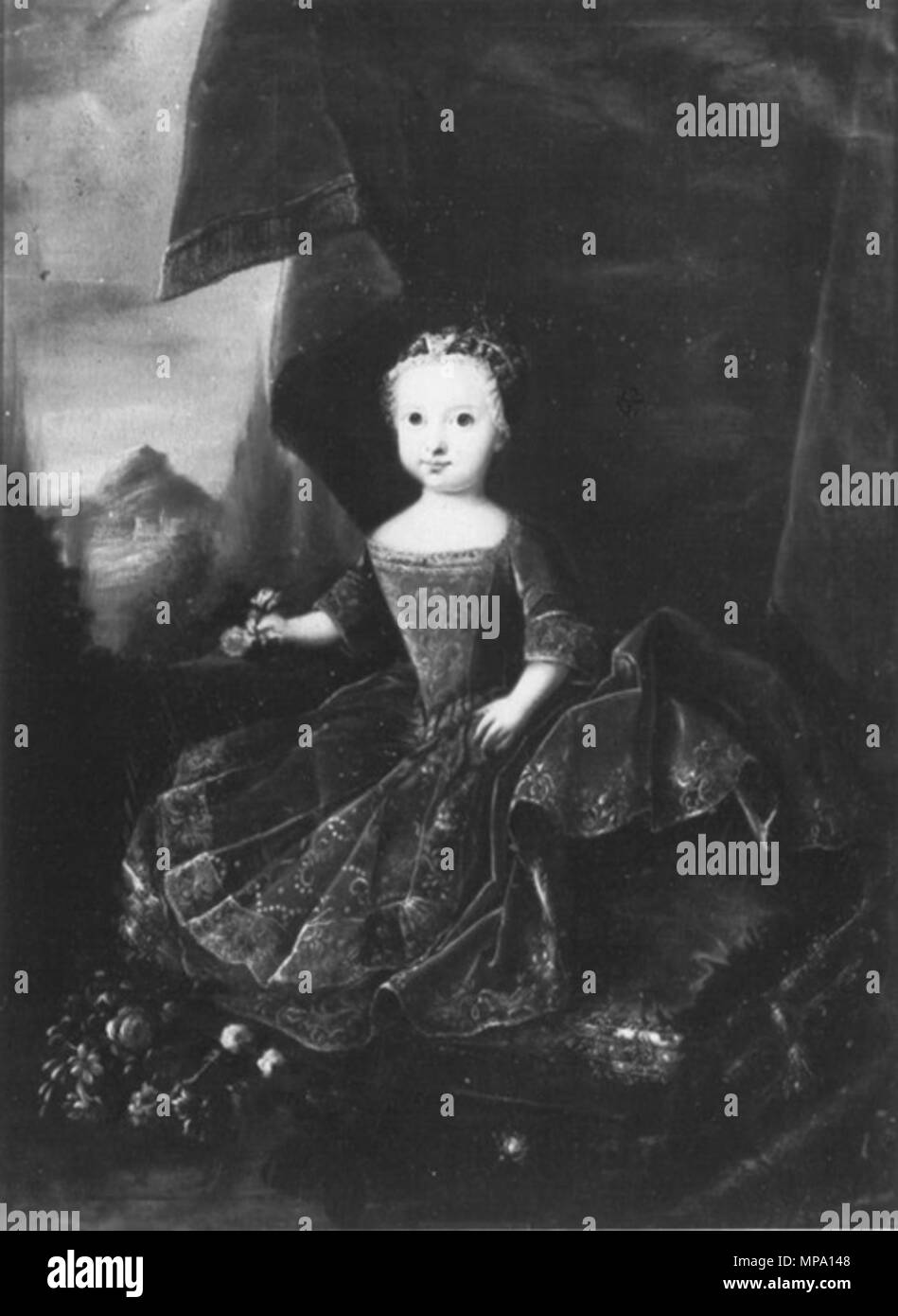 . English: Portrait of Maria Amalia of Saxony (1724-1760) . 1726. 856 ...