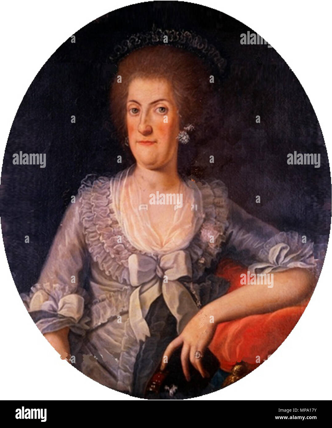 . Portrait of Maria Carolina of Austria (1752-1814) . second half of ...