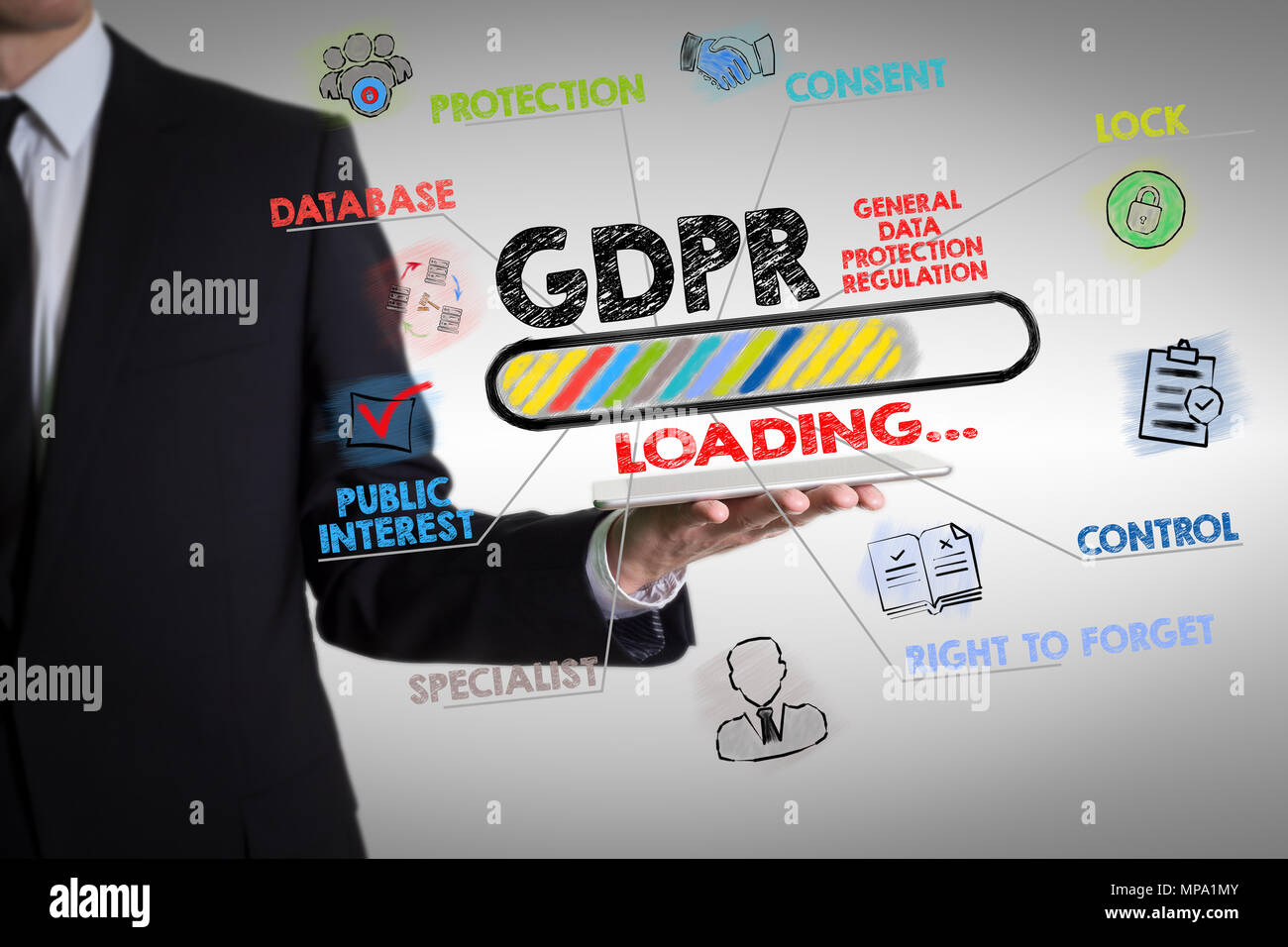 GDPR. General Data Protection Regulation Concept Stock Photo - Alamy