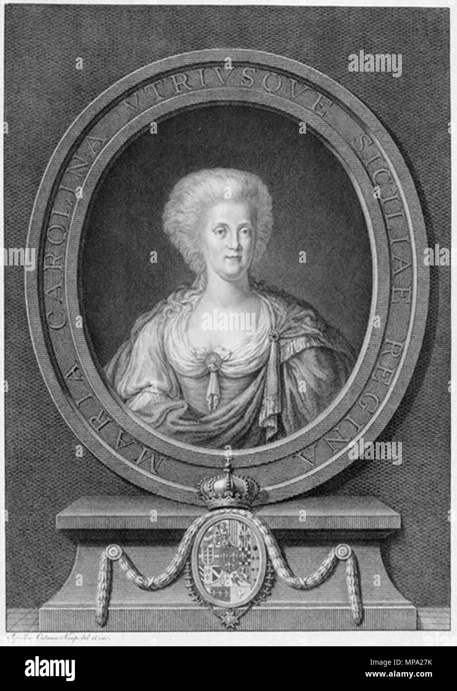 . English: Portrait of Maria Carolina of Austria, Queen of the Two ...