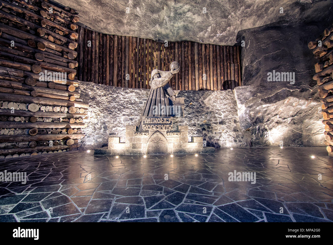 Underground Wieliczka Salt Mine (13th century), one of the world's ...