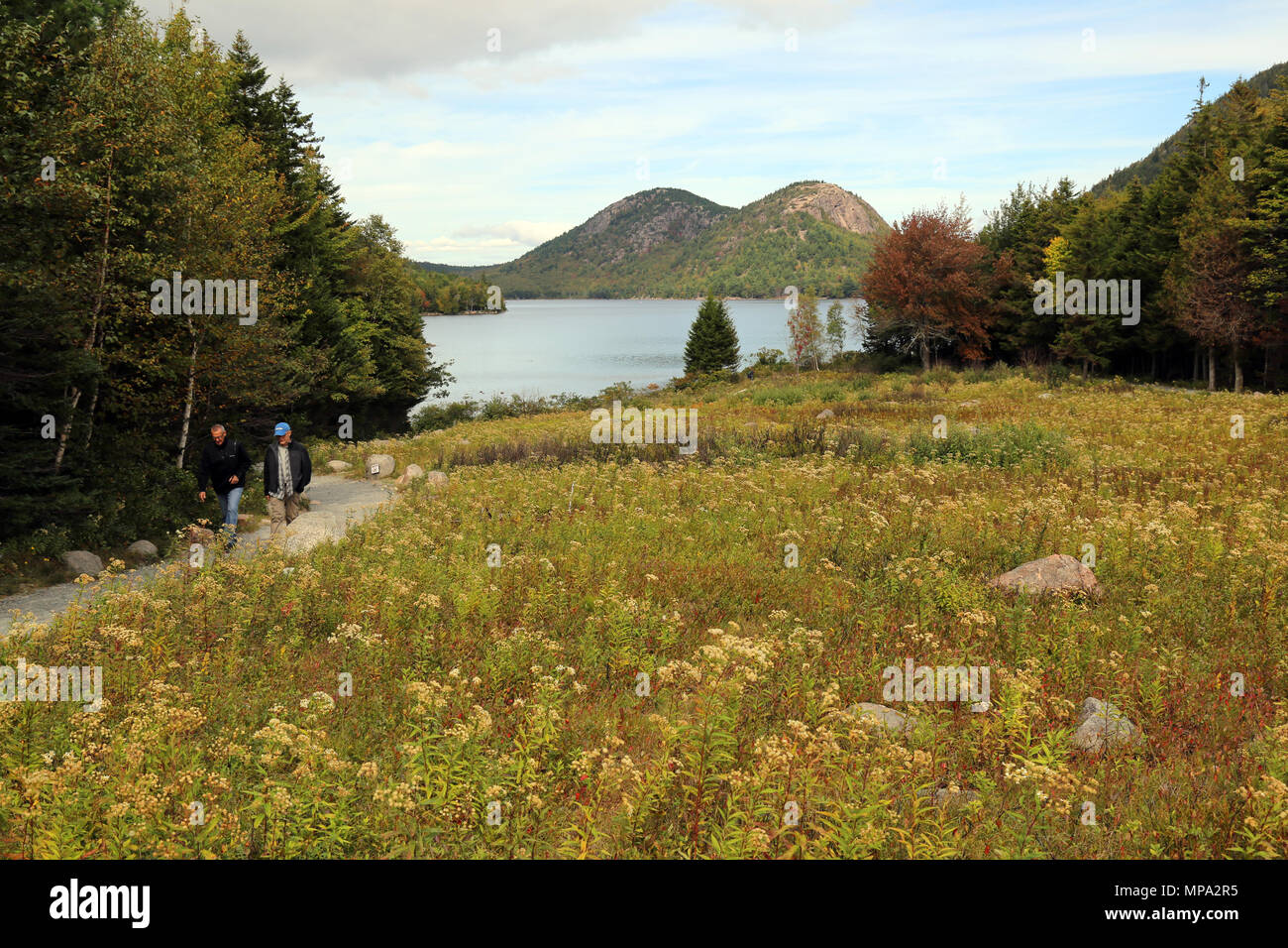 Jordan Pond, Acadia National Park, Maine Stock Photo - Alamy
