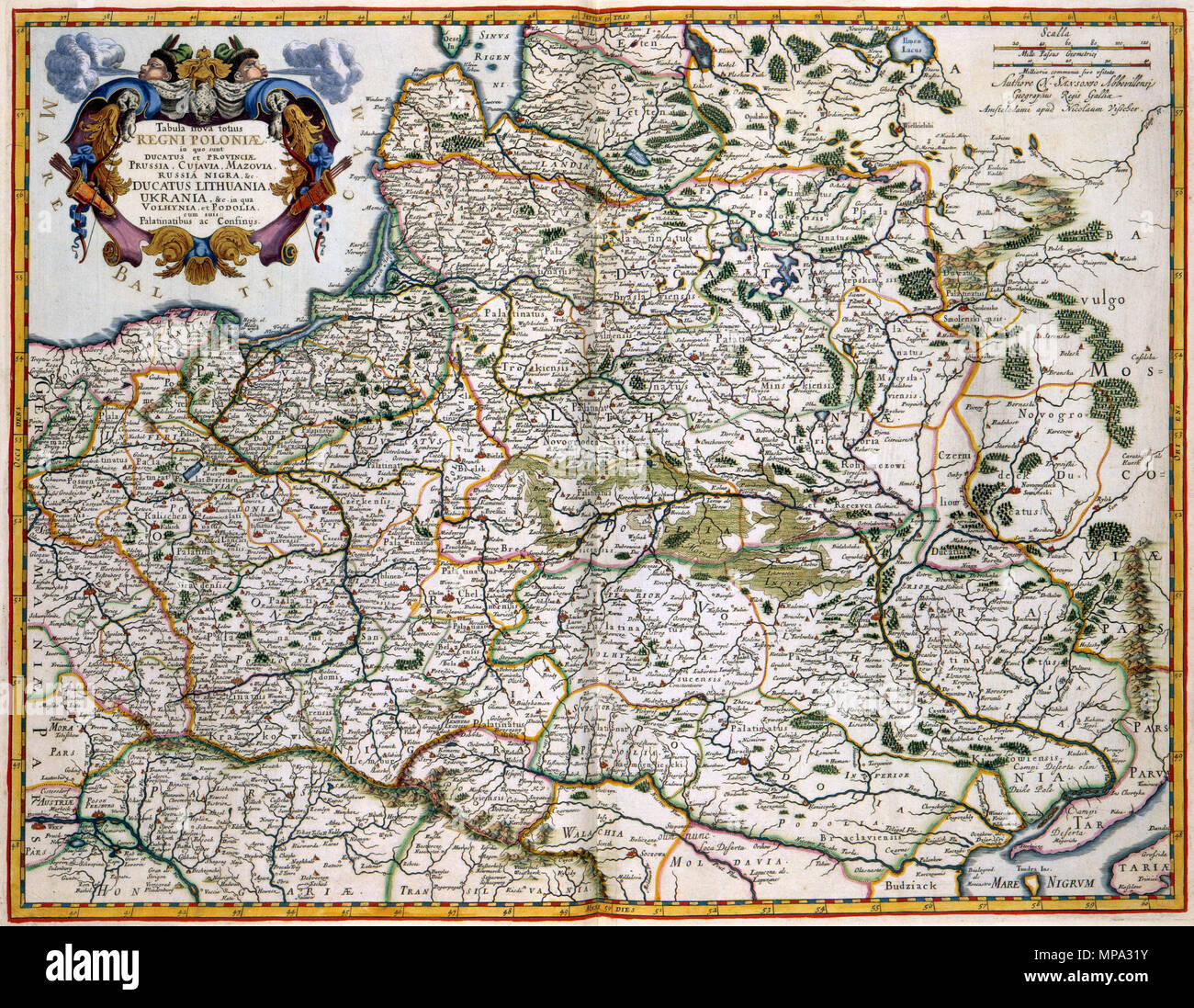 Early lithuanian maps hi-res stock photography and images - Alamy