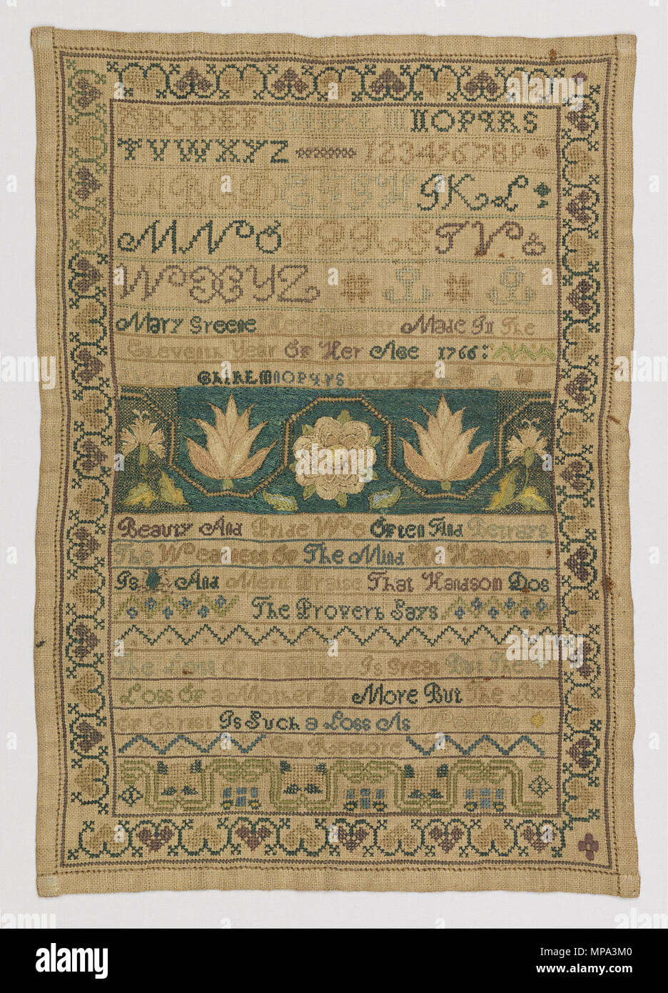 American sampler hi-res stock photography and images - Alamy