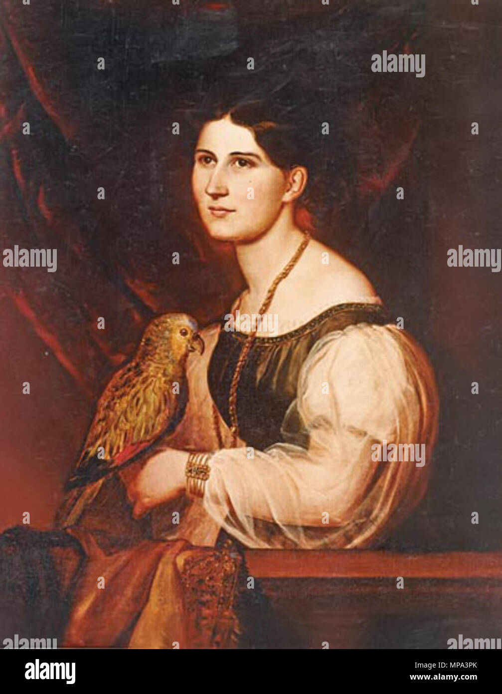 . English: Portrait of Mary Anna Custis (Lee) with parrot . 1830. 867 ...