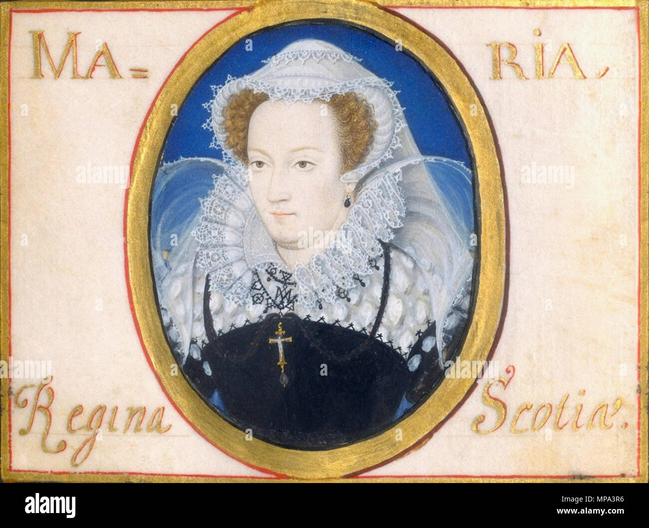 Mary Stuart Portrait: between 1578 and 1579 Mount: between 1675 and ...