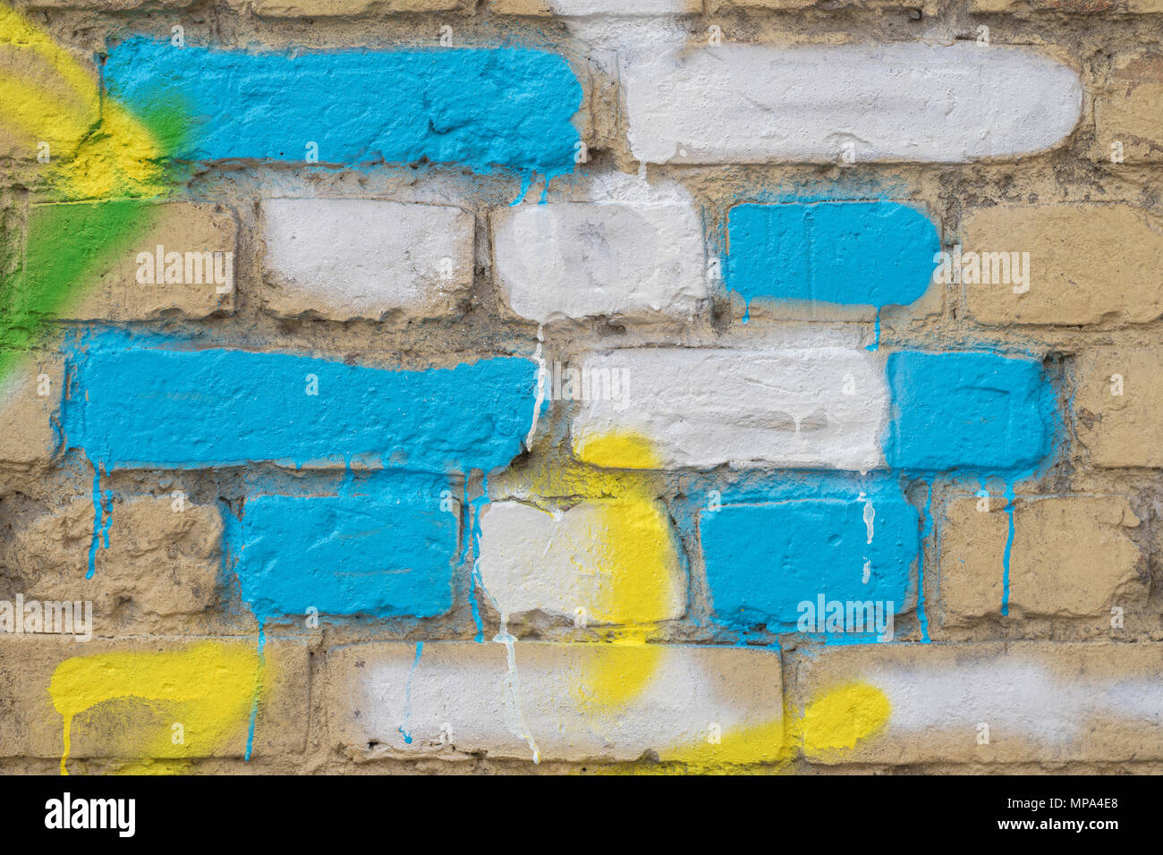 Blue brick wall texture background hi-res stock photography and images ...