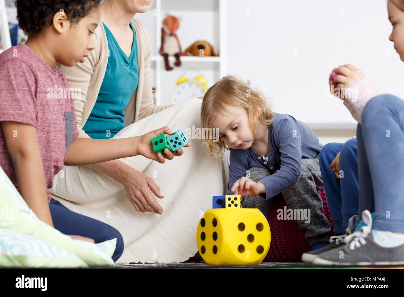 Math Classes For Preschoolers Connected With Fun In Kindergarten Stock Math Classes For Preschoolers Connected With Fun In Kindergarten Stock