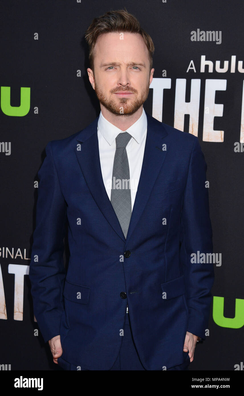 a Aaron Paul 011 arriving at The Path premiere at the Arclight Theatre ...